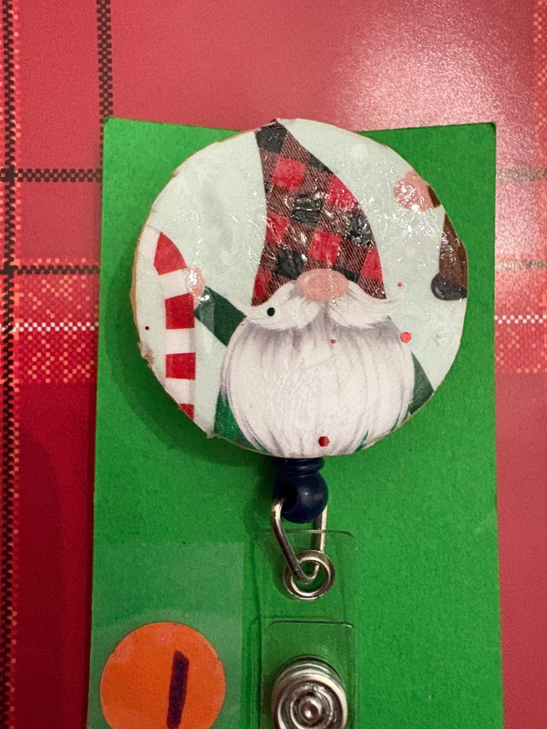 Christmas Gnome Badge Reel - Etsy