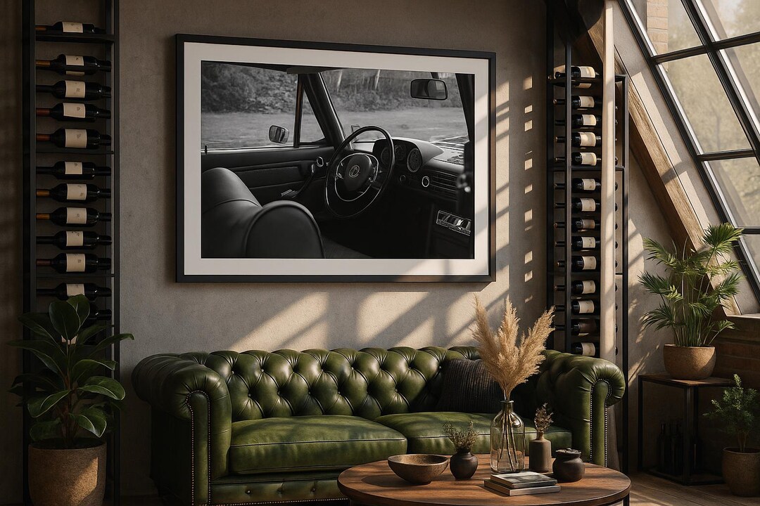 Vintage Cars, Black and White Photography, Digital Print, Photographic ...