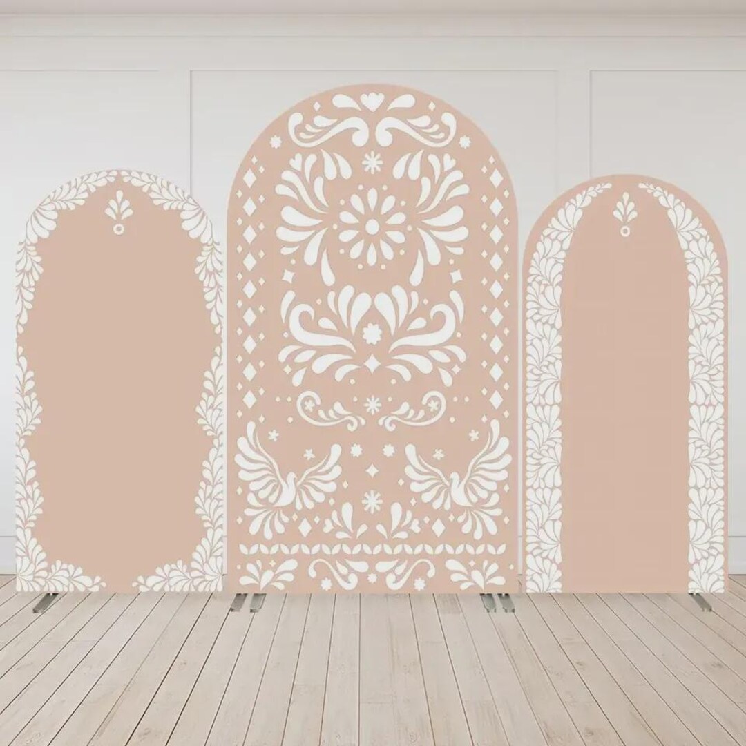 Neutral Boho Arch Backdrop | 3 Pieces| Fast Ship| Best Seller| Wrinkle ...
