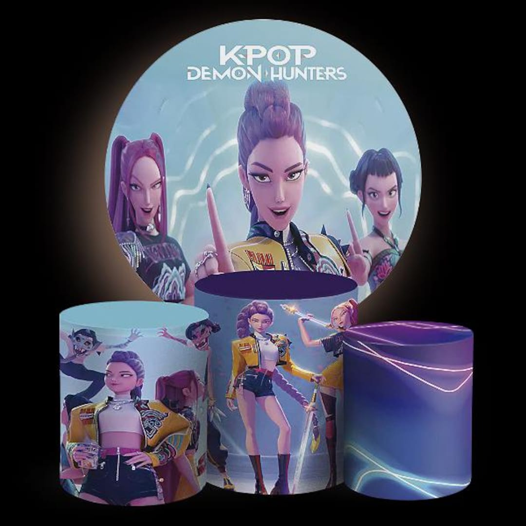 Kpop Round Backdrop Cover and Cylinders Covers| Fast Ship | | Party ...