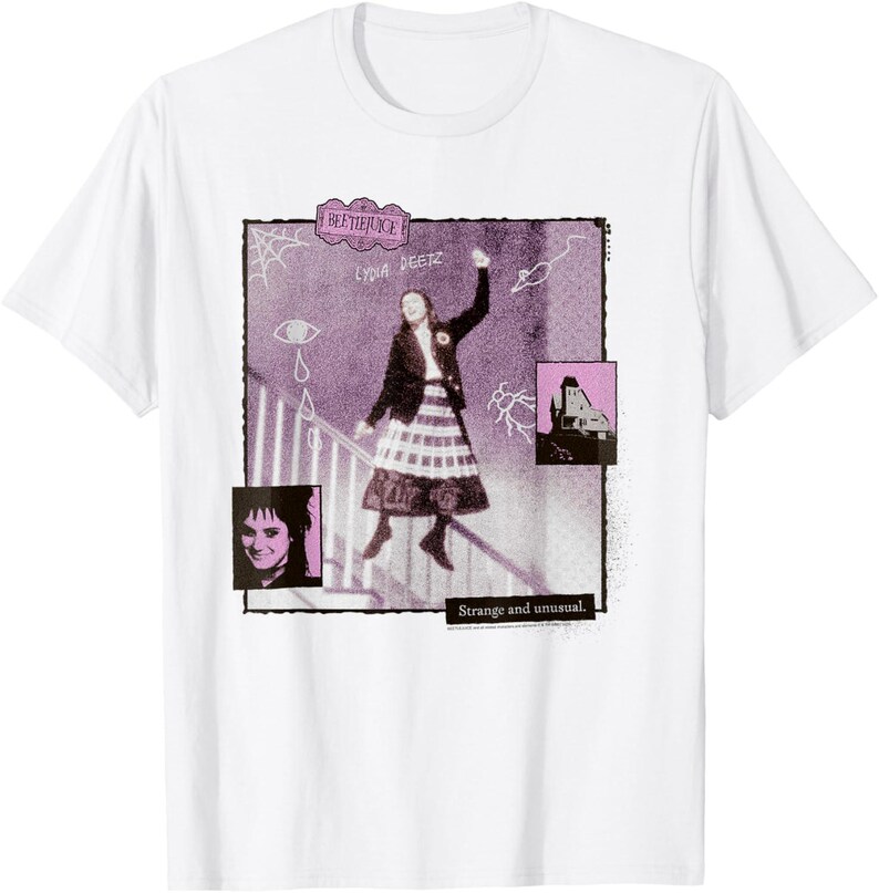 Beetlejuice Lydia Deetz Dance Vintage Collage Movie T-shirt ...