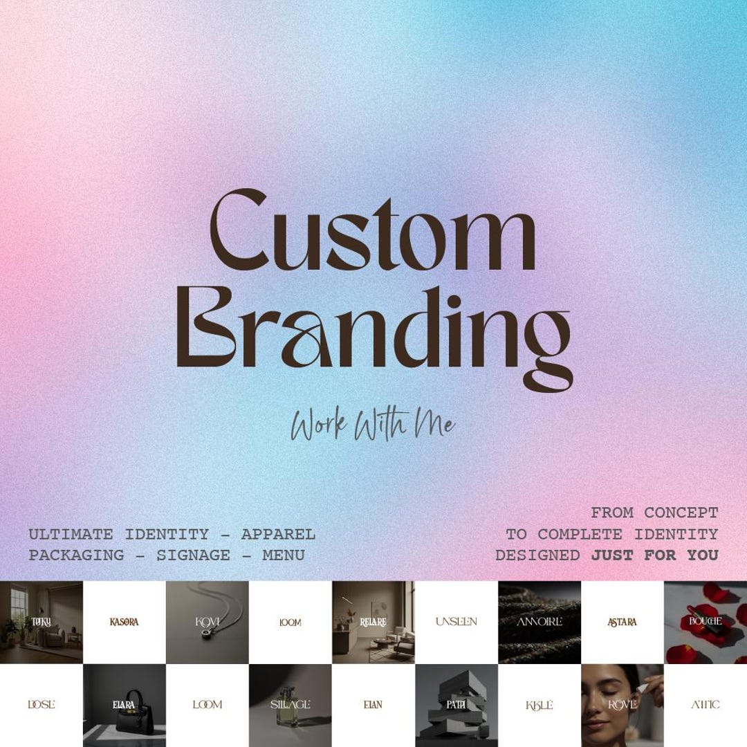 Custom Branding & Logo Design Package: Unique Business Identity ...