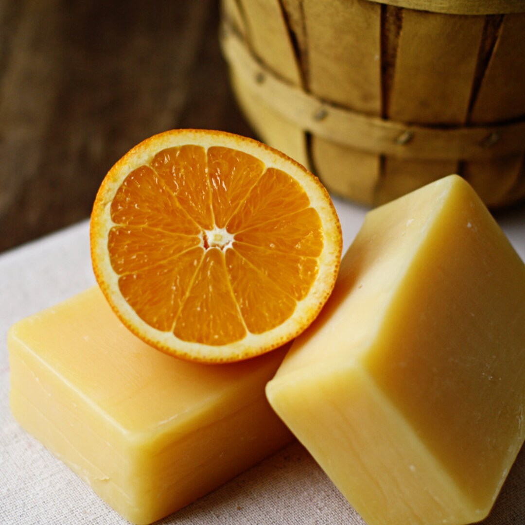 Fresh Squeezed Orange & Nutmeg Cold Process Soap - Handmade Soap ...