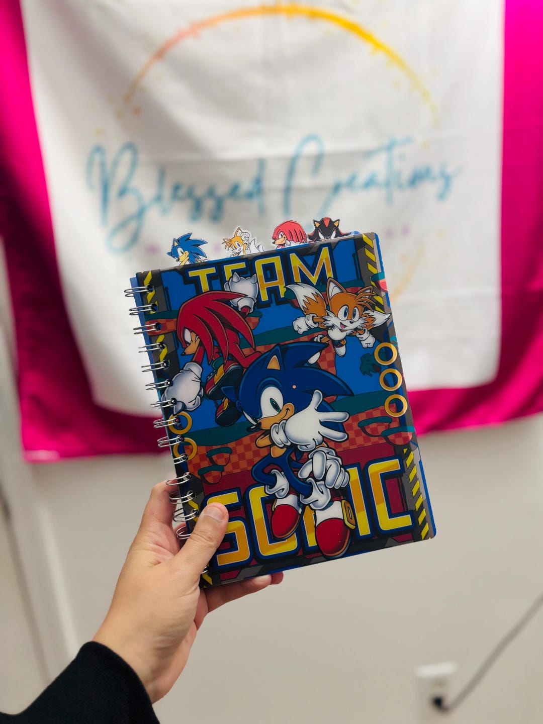 Sonic Notebook. Each Tab is Different - Etsy