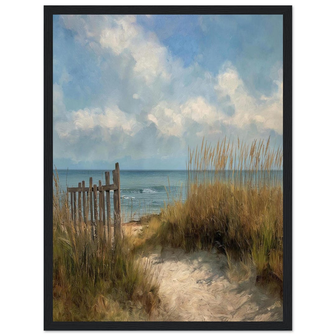 Beach Scene Print: Ocean Landscape, Framed Wall Art - Etsy
