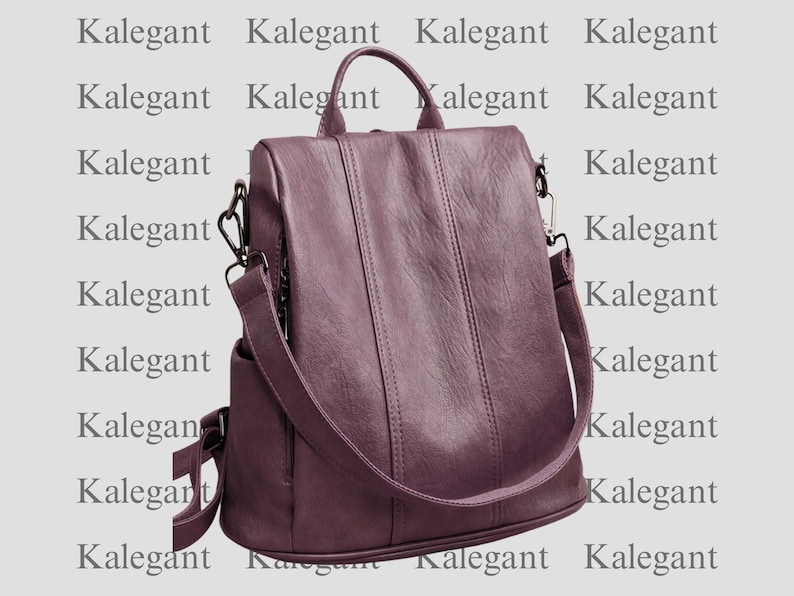 Zaino in pelle da donna - Zaino da giorno di alta qualità e grande ...