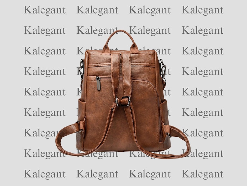 Zaino in pelle da donna - Zaino da giorno di alta qualità e grande ...