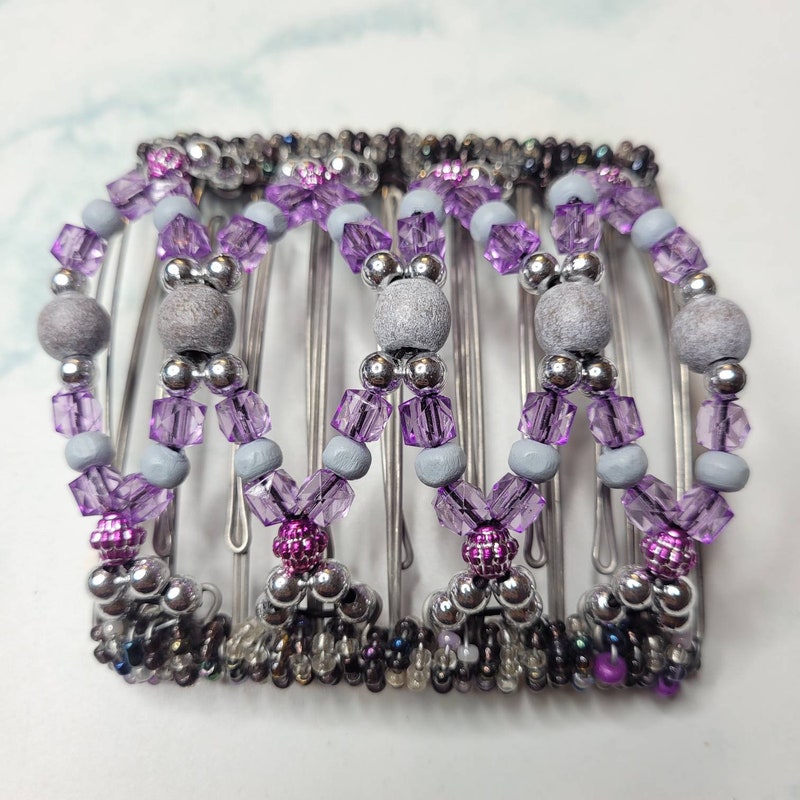Purple Hair Comb - Etsy