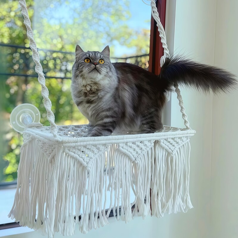 Macrame Cat Hammock - Etsy