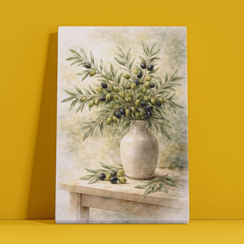 Olive Branches Large Vase - Etsy