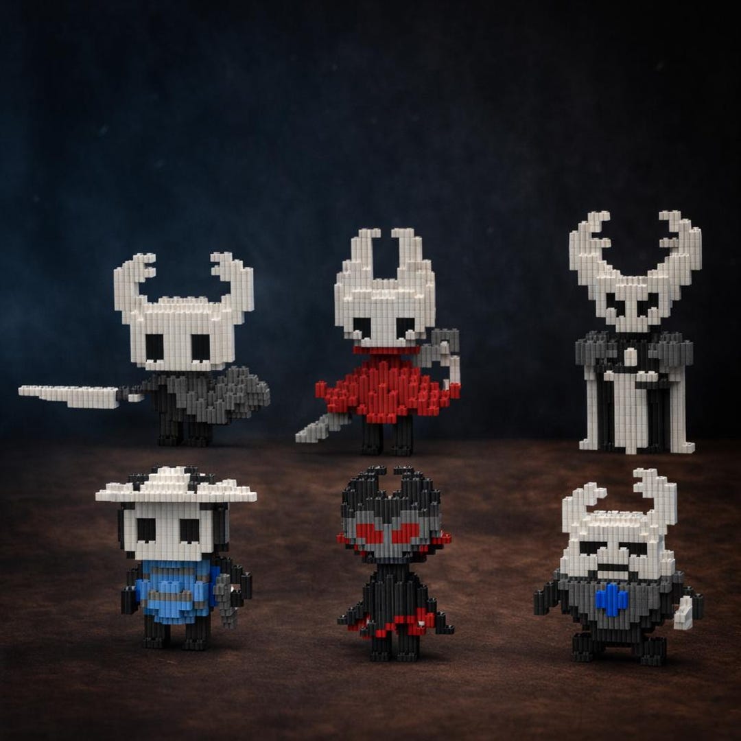 Hollow Knight Building Blocks Figure Set Game Character Collectible Toy ...
