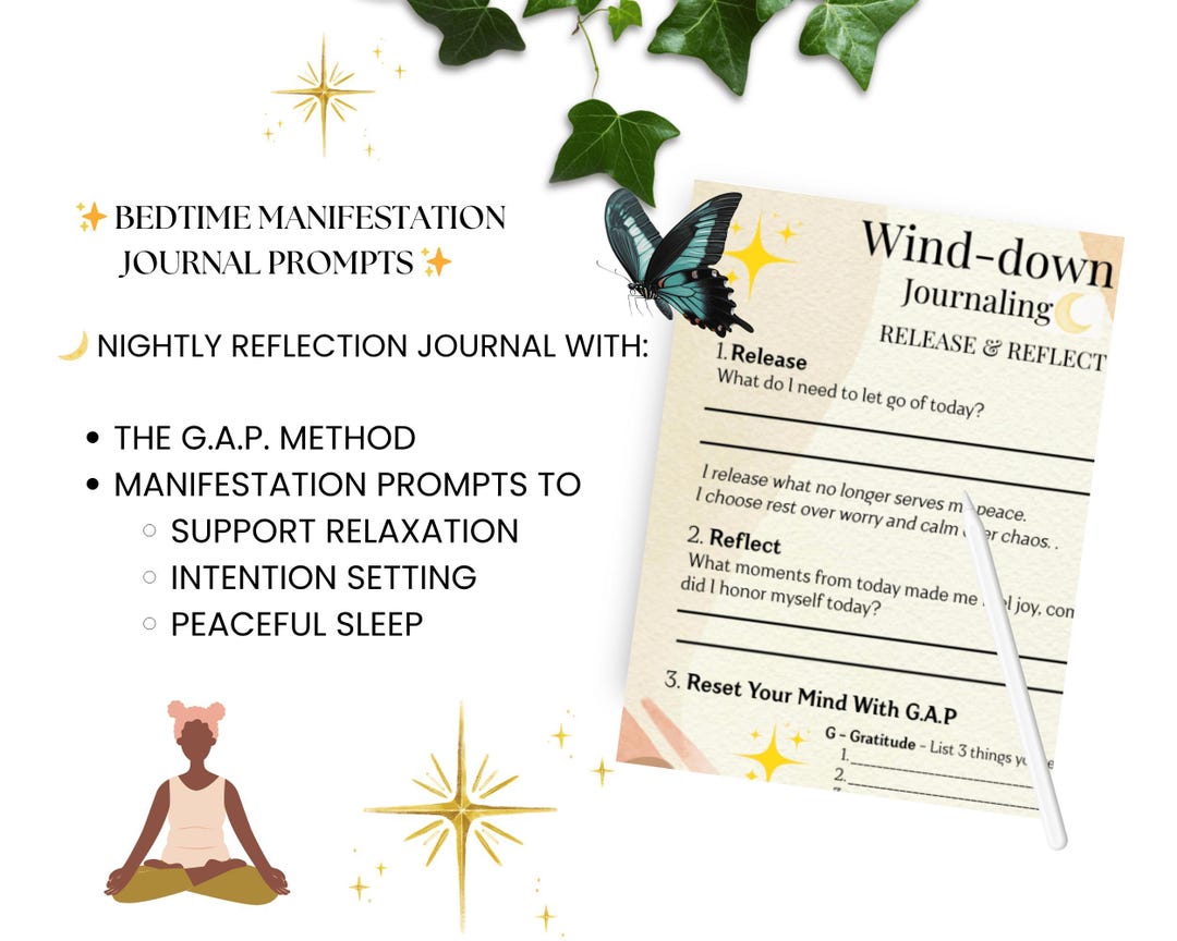 Bedtime Manifestation Journal Prompts - Etsy