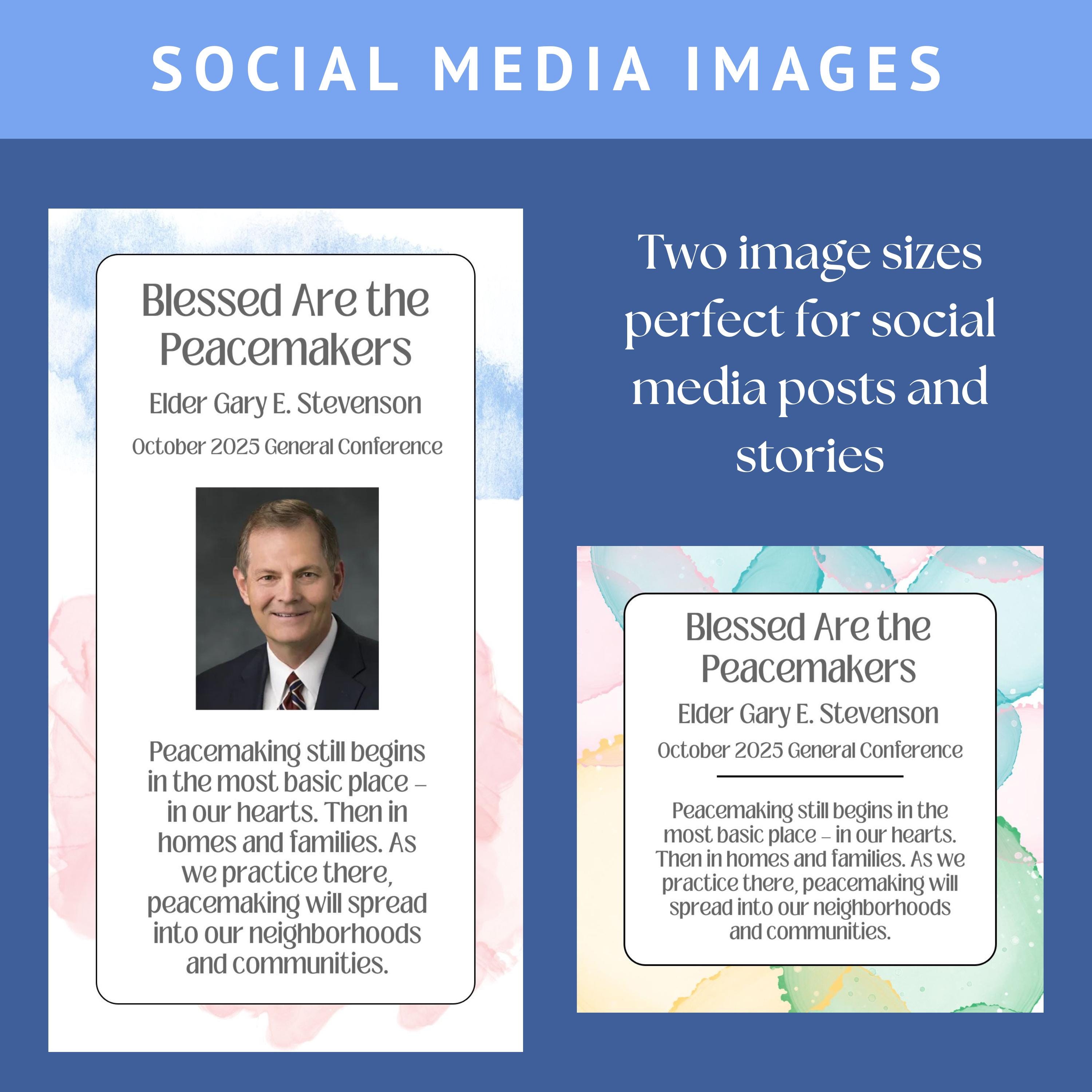 Blessed Are the Peacemakers Gary E. Stevenson Talk Lesson Plan for LDS ...