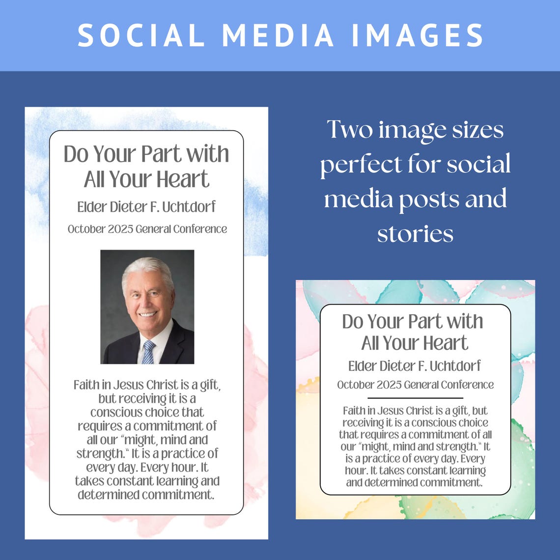 Uchtdorf Relief Society Lesson Plan: "do Your Part With All Your Heart ...