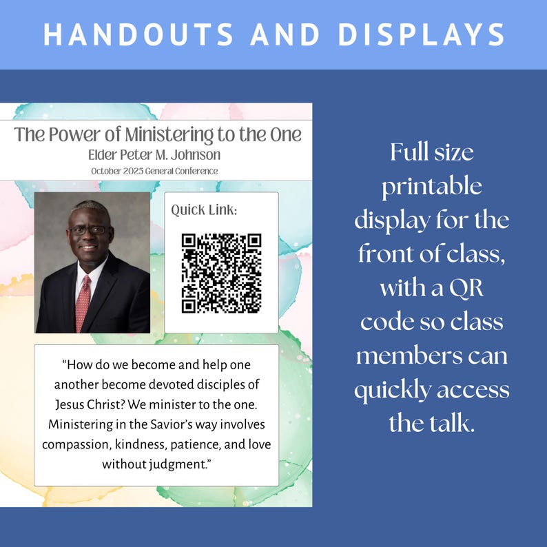 The Power of Ministering to the One Peter M. Johnson Talk Lesson Plan ...