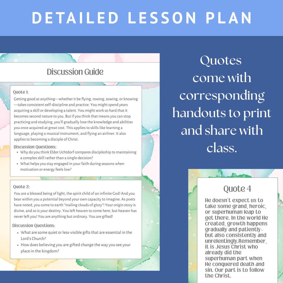 Uchtdorf Relief Society Lesson Plan: "do Your Part With All Your Heart ...