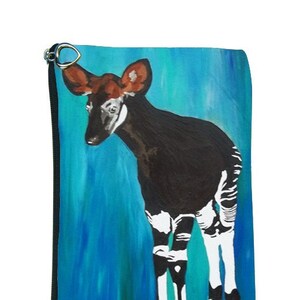 Okapi Cosmetic Bag support Wildlife Conservation, Read How - Etsy
