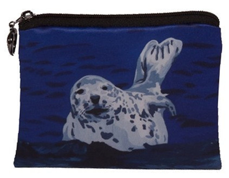 Seal Change Purse, Harbor Seal Coin Purse - From My Original Oil ...