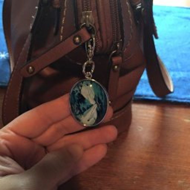 Okapi Purse Charm, Okapi Handbag Charm , Zipper Charmfrom My Painting ...