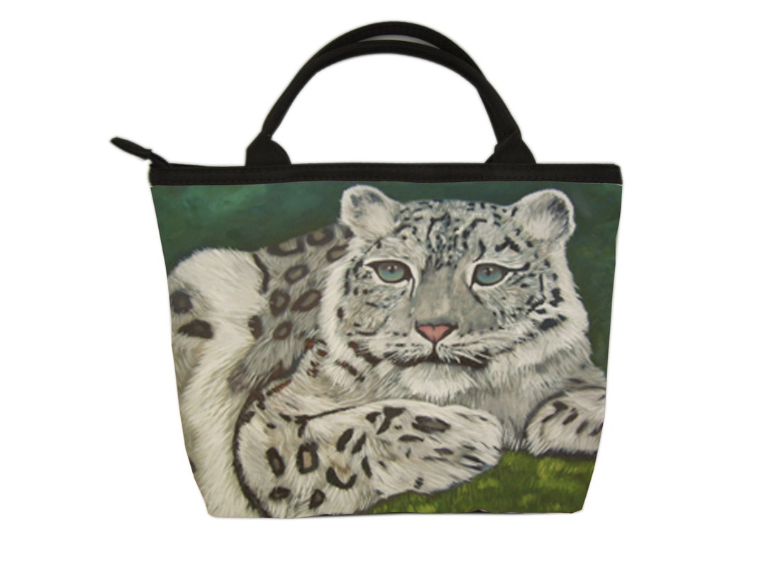 Snow Leopard Small Purse, Leopard Small Handbag - Support Wildlife ...