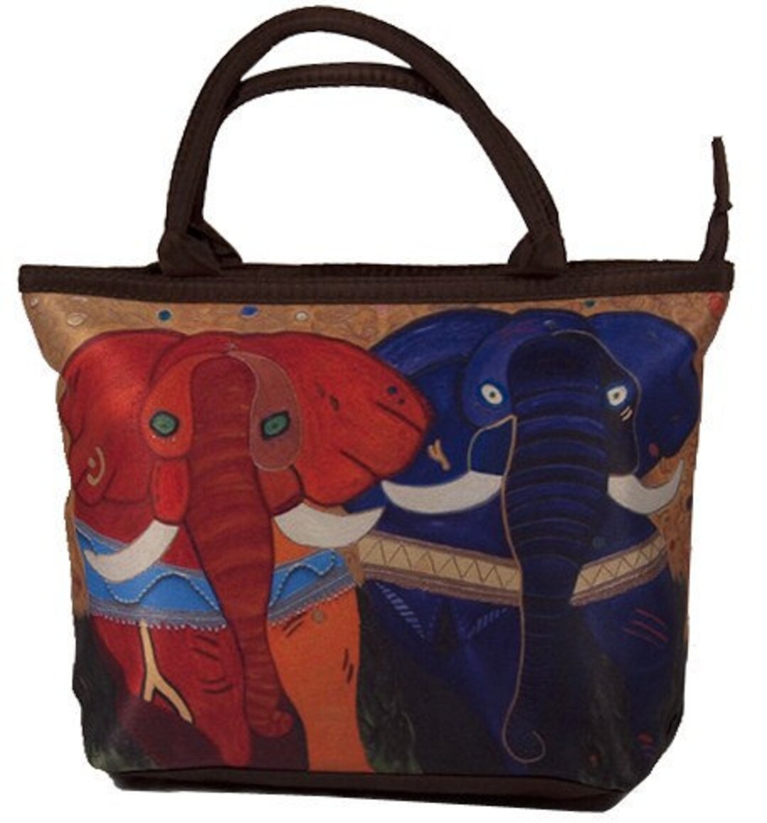 Elephants Small Purse, Handbag-colorful African Elephants from My ...