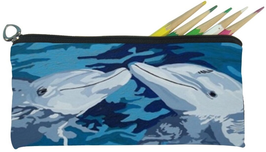 Dolphin Small Pencil Bag or Dolphin Eye Glasses Case - From My Original ...