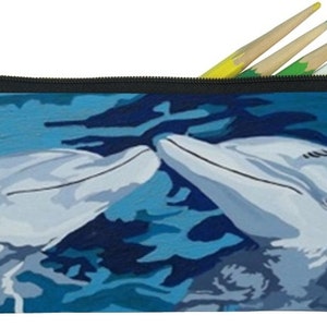 Dolphin Small Pencil Bag or Dolphin Eye Glasses Case - From My Original ...