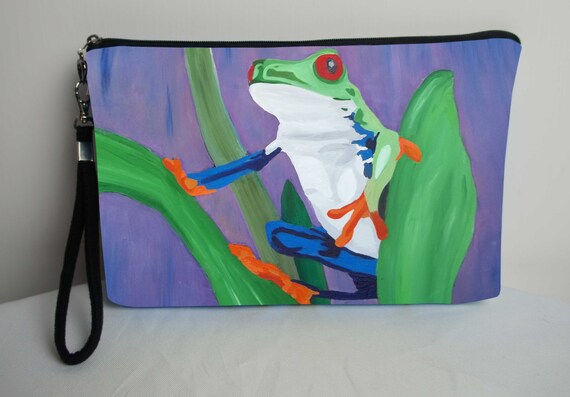 Frog Pouch With Detachable Strap From My Original Oil - Etsy