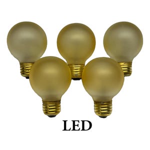 5 Elegant Gold Dimmable LED Bulbs for Art Deco Exposed Chandelier ...