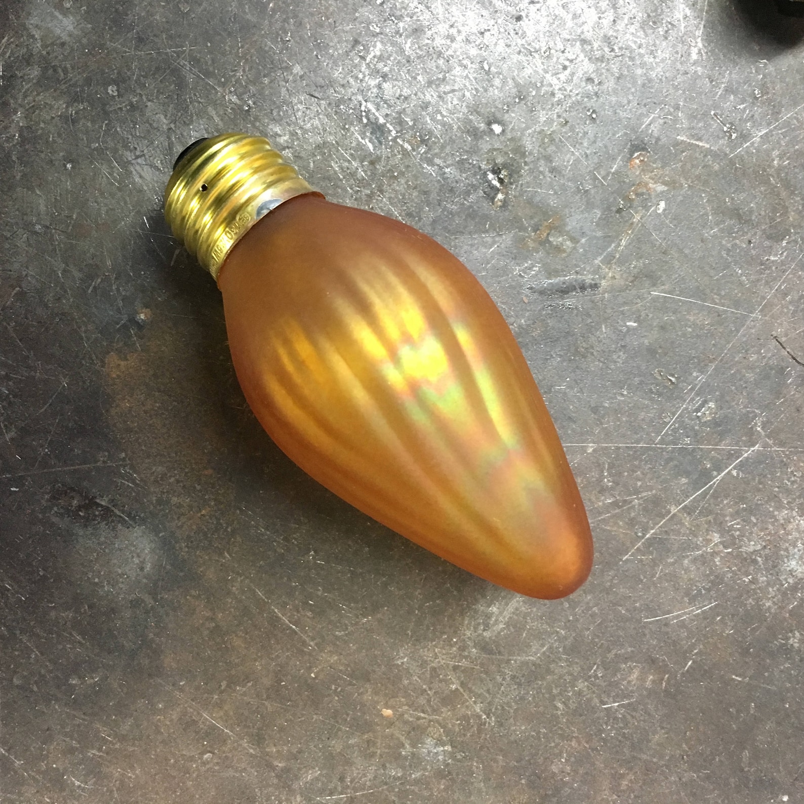 Set of 5 25w FLAME Amber Painted Light Bulbs for Art Deco - Etsy
