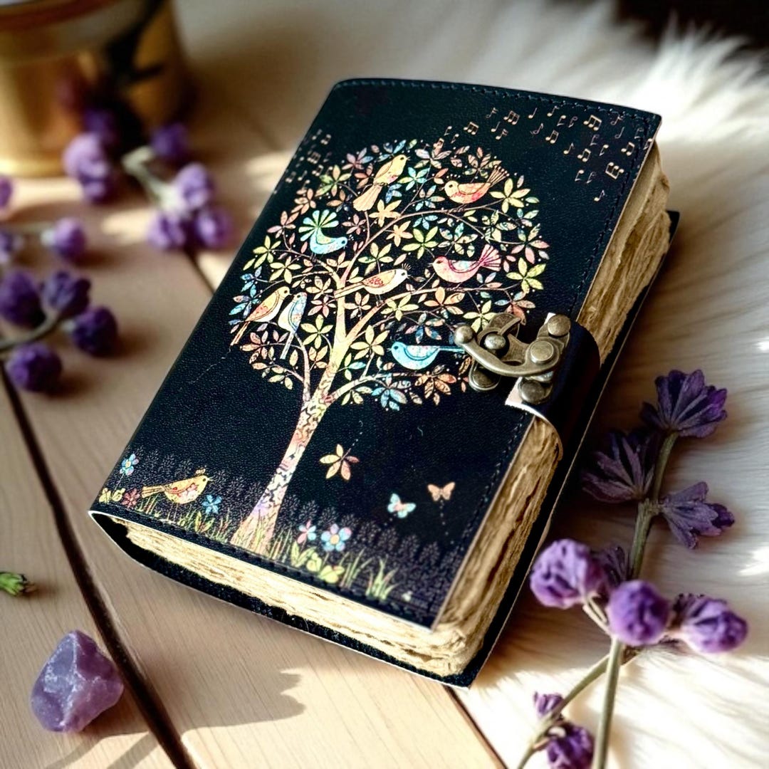Book of Shadows Leather Journal | Witchcraft Spellbook | Wiccan Pagan ...