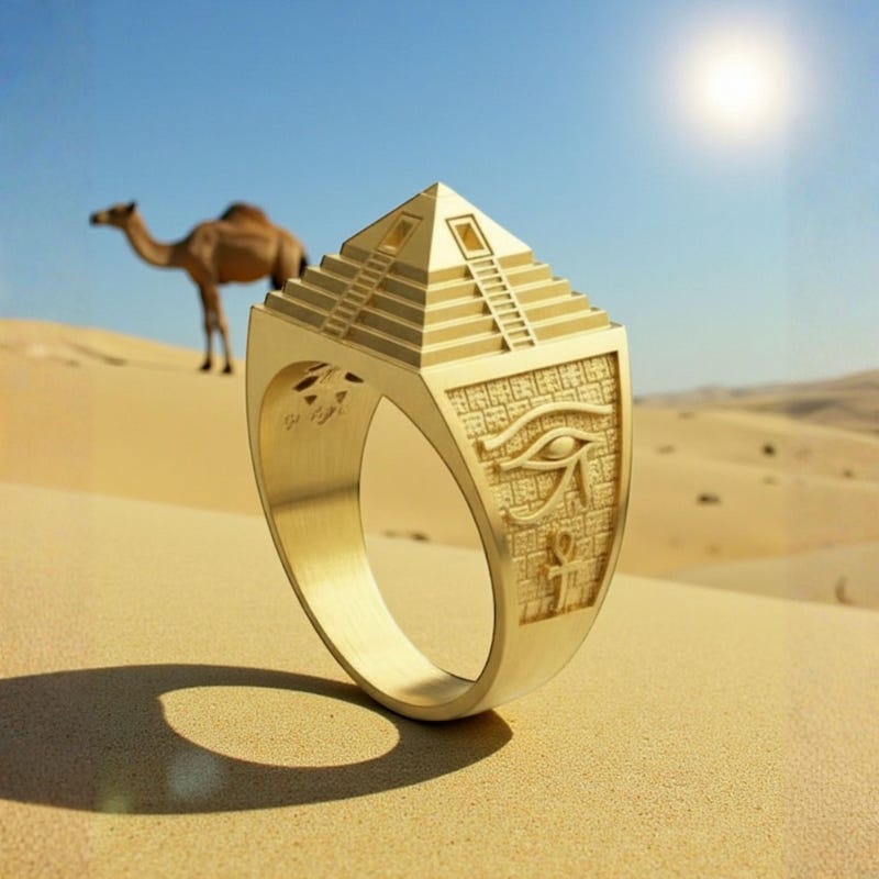 Horus Eye Silver Ring - Etsy