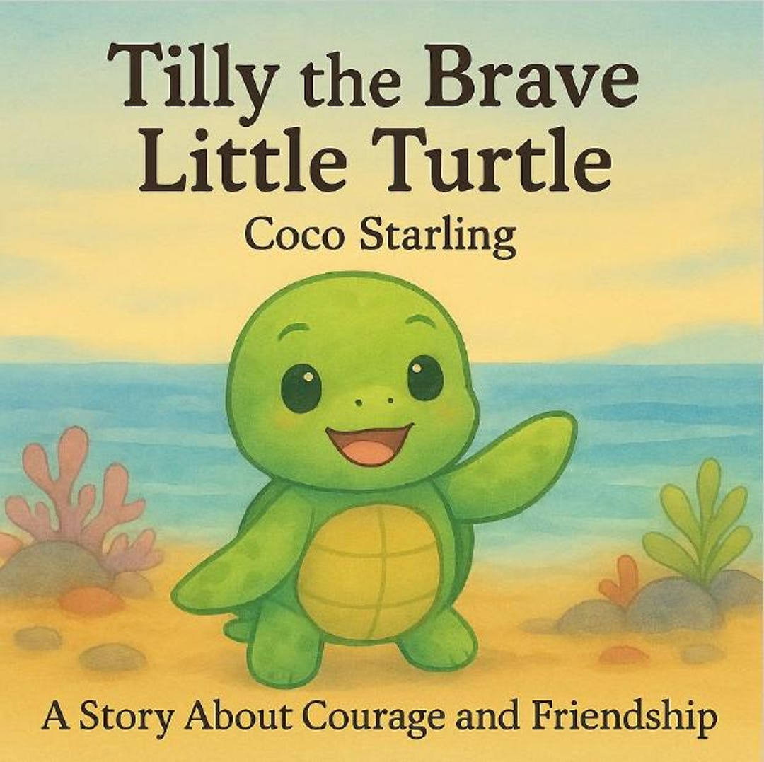 Tilly the Turtle Storybook | Watercolor Kids Bedtime Story (PDF) - Etsy