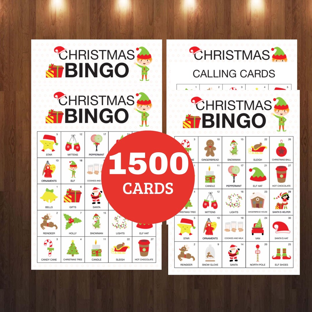 Christmas Bingo Game | Holiday Party Activity (instant Download) - Etsy