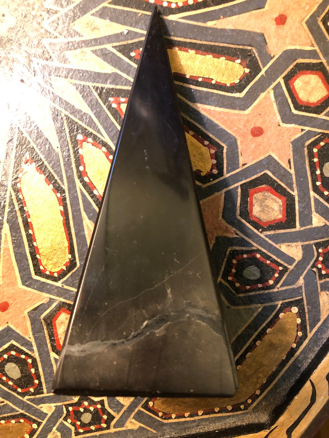 Black Stone Pyramid - Etsy