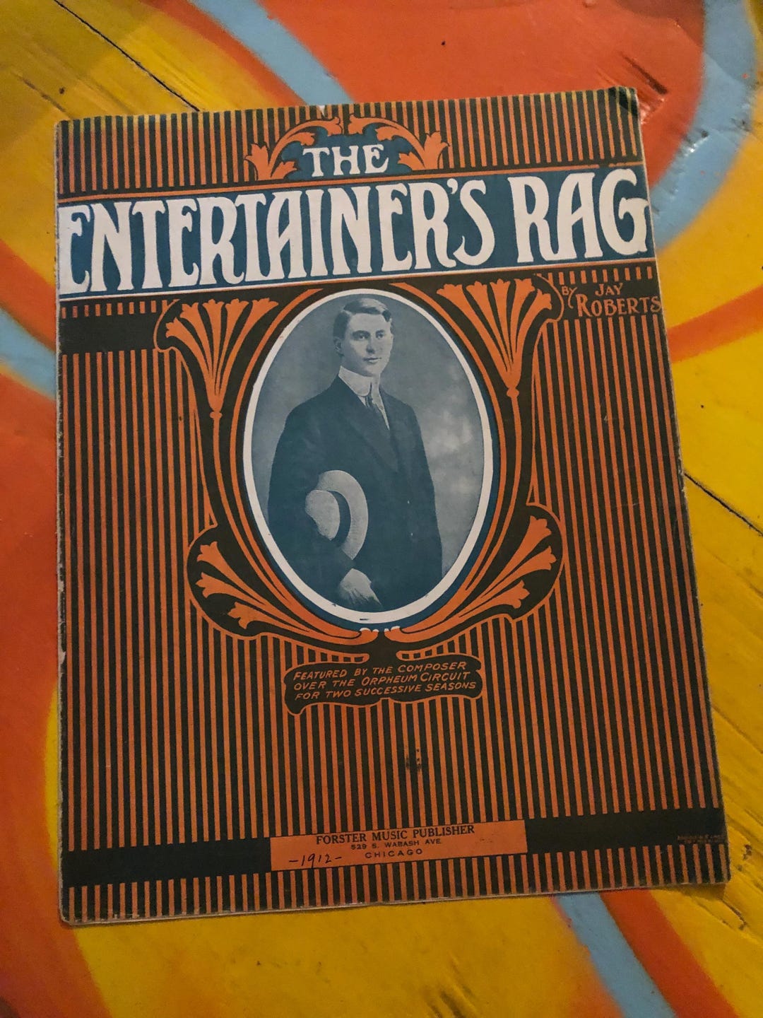 1912 the Entertainer’s Rag Sheet Music Jay Roberts Forster Music Publisher - Etsy