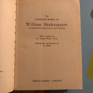 1966 the Complete Works of William Shakespeare Spring Publishing - Etsy