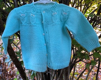 Owl Sweater Pattern - Etsy