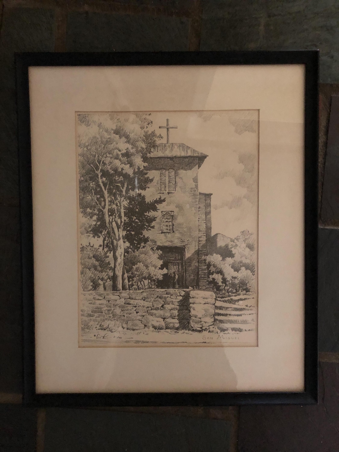 1970s Framed Arthur D Hall Print San Miguel - Etsy