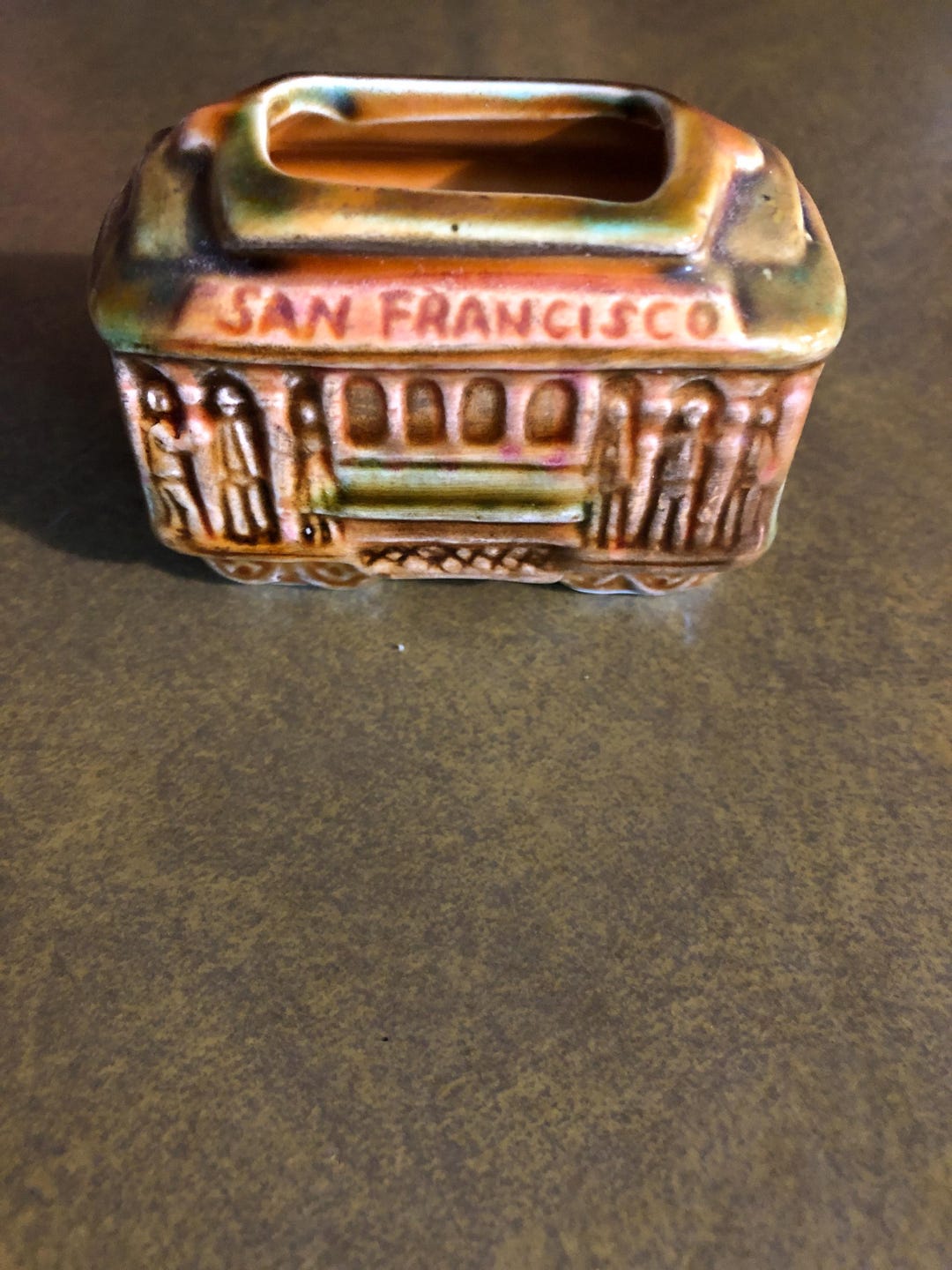 1960s San Francisco Trolley Car Toothpick Holder - Etsy