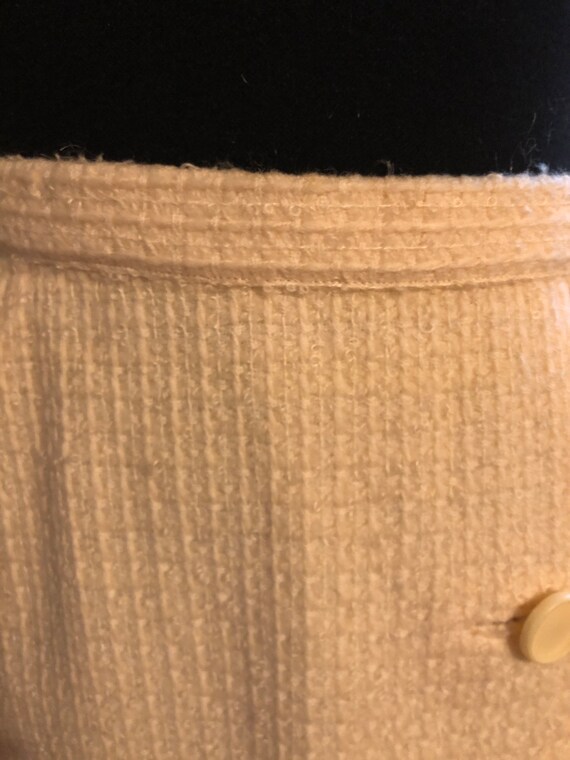 1960s Jablow Originals textured weave wool winter whi… - Gem