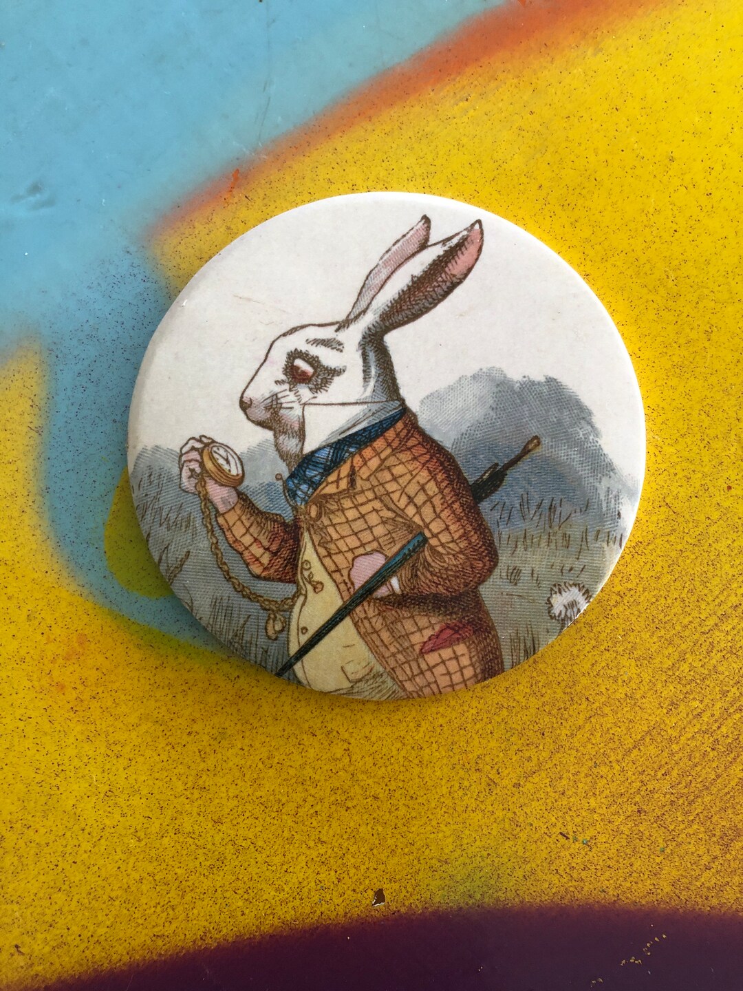 The White Rabbit Pocket Mirror - Etsy