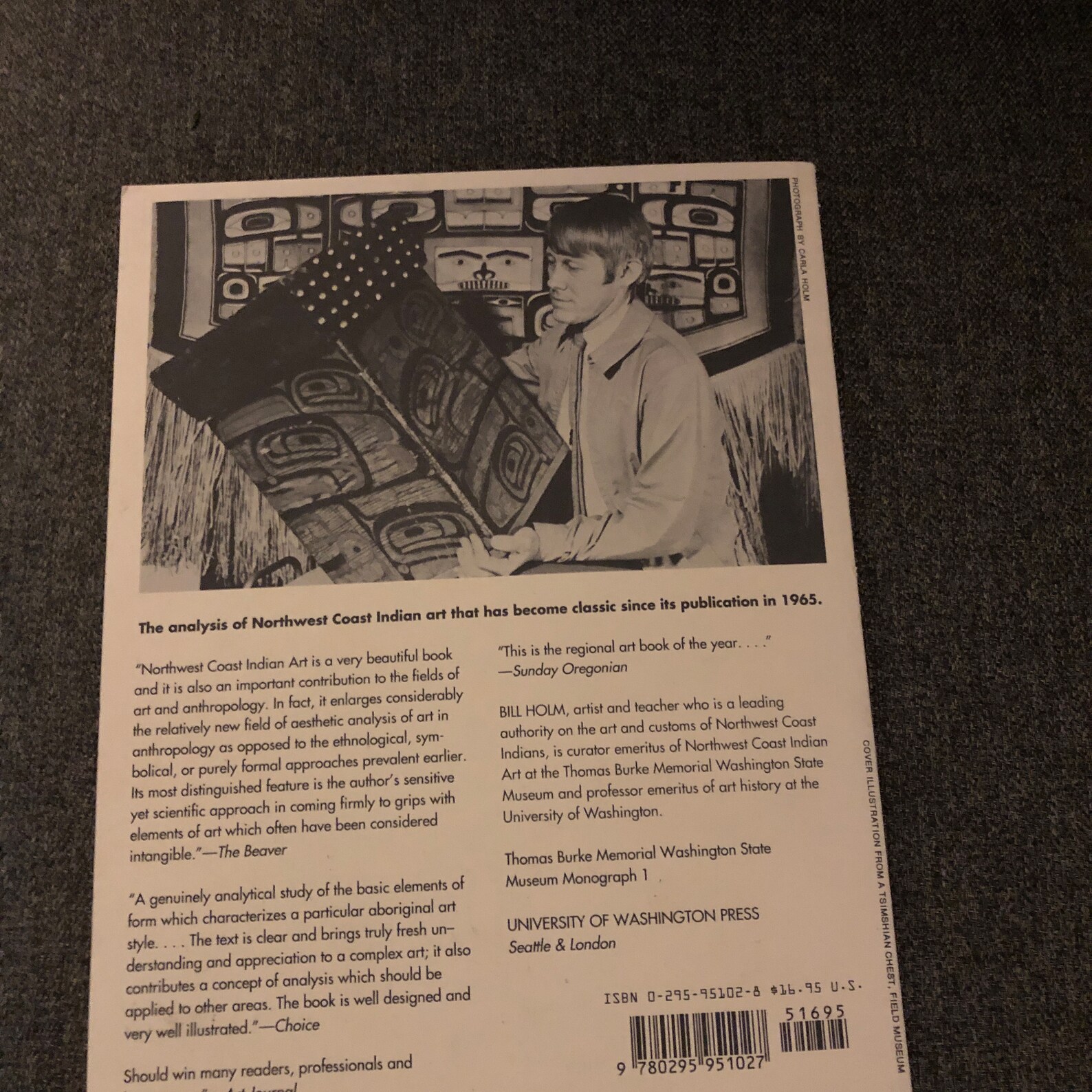 1998 Nortwest Coast Indian Art Bill Holm University of Washington Press ...