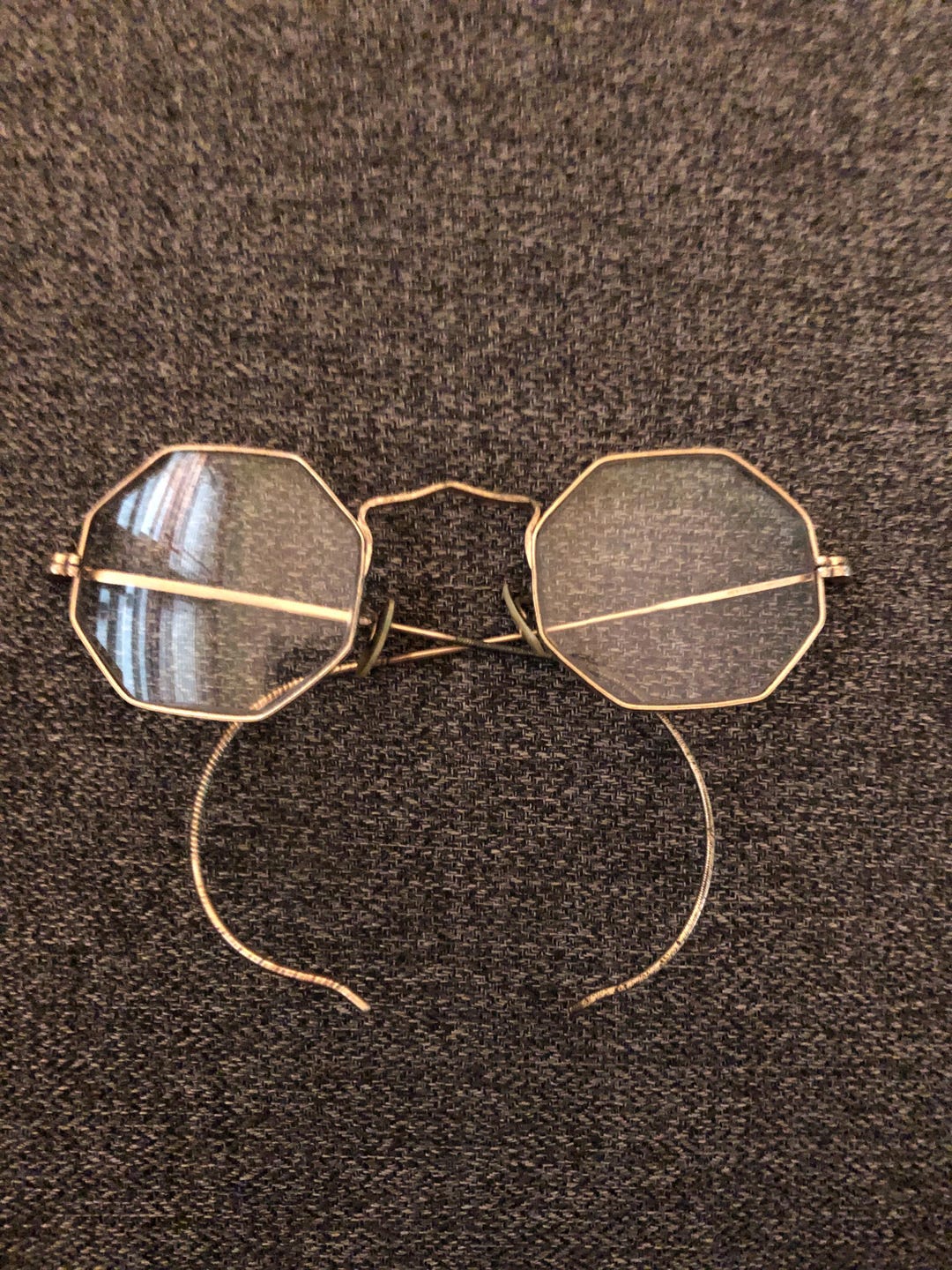 Antique Octagonal Gold Filled Frame Eyeglasses - Etsy