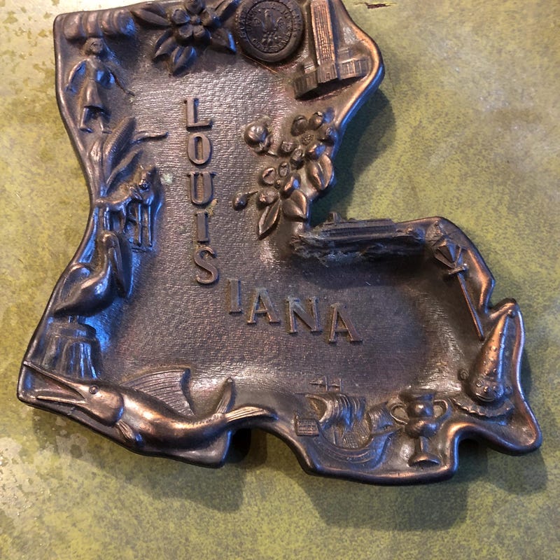 Antique Souvenir Copper Ashtray - Etsy