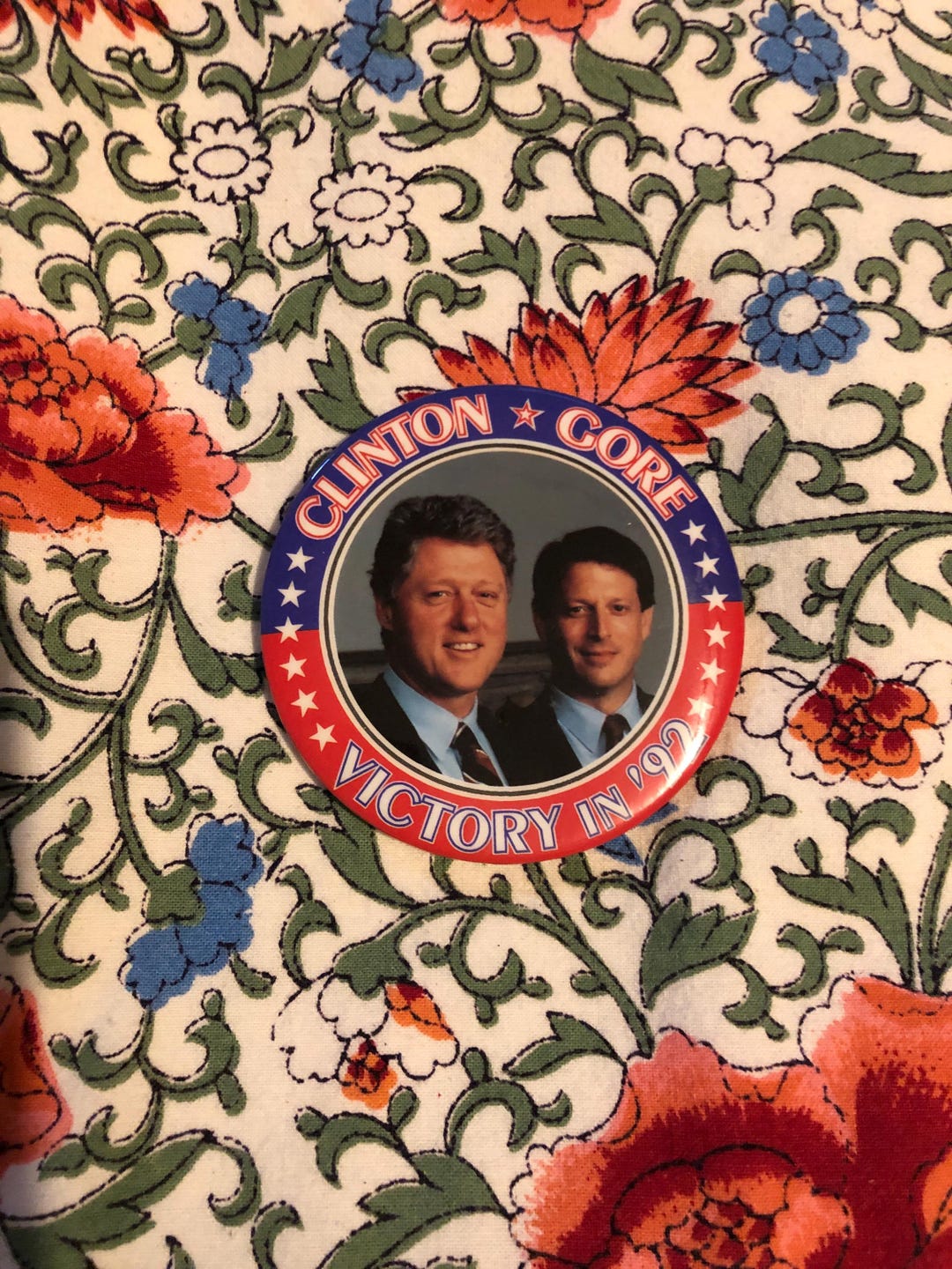 1992 Clinton/gore Campaign Button - Etsy