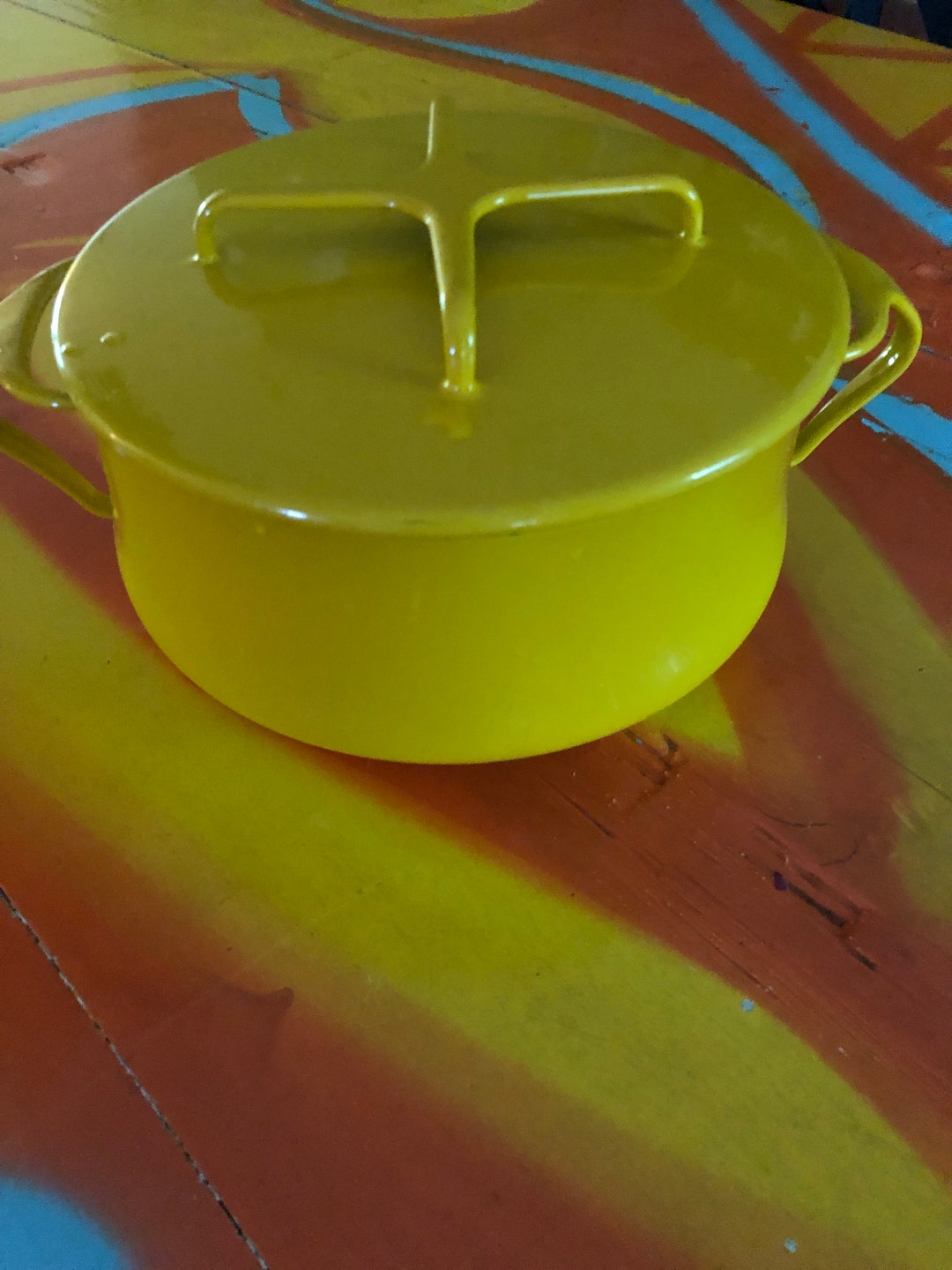 1960s Dansk France Bright Yellow Lidded Pot - Etsy