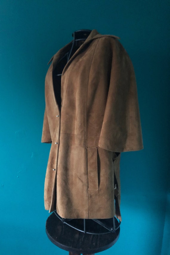 Late 1960s/early 1970s butter soft suede cape - Gem