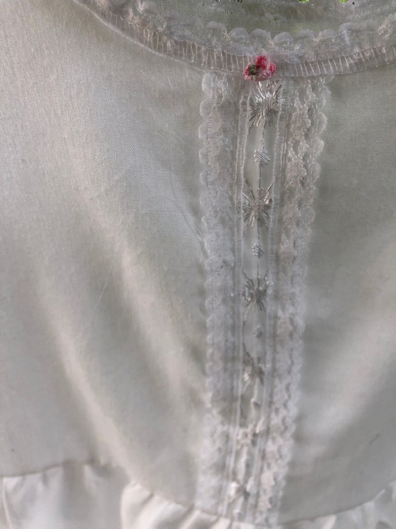 1950s childs white cotton slip - Gem