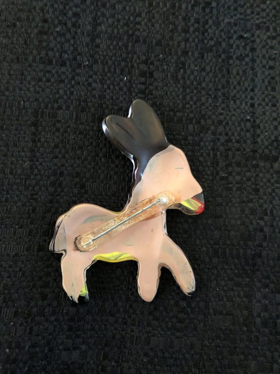 1930s/1940s lucite donkey pin - Gem